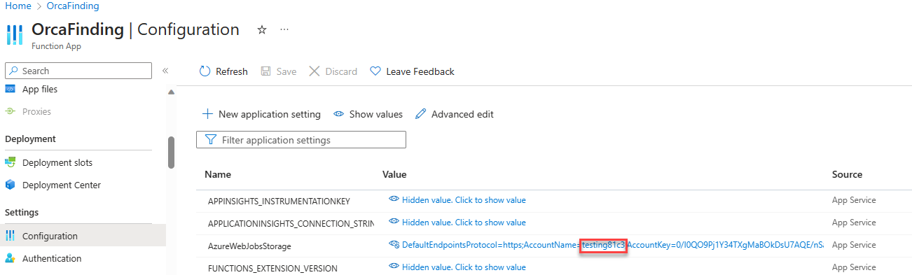 Identifying Security Weakness in Function Apps and Storage Accounts