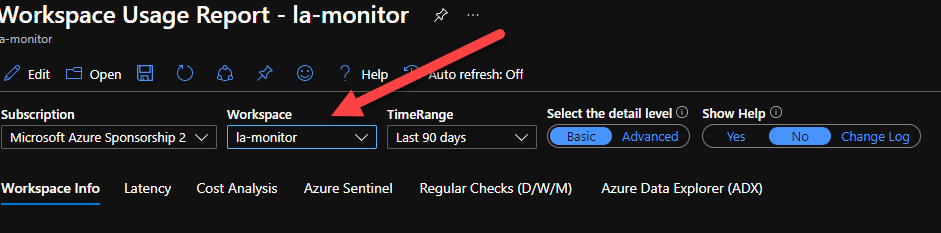 Microsoft Sentinel Log Usage